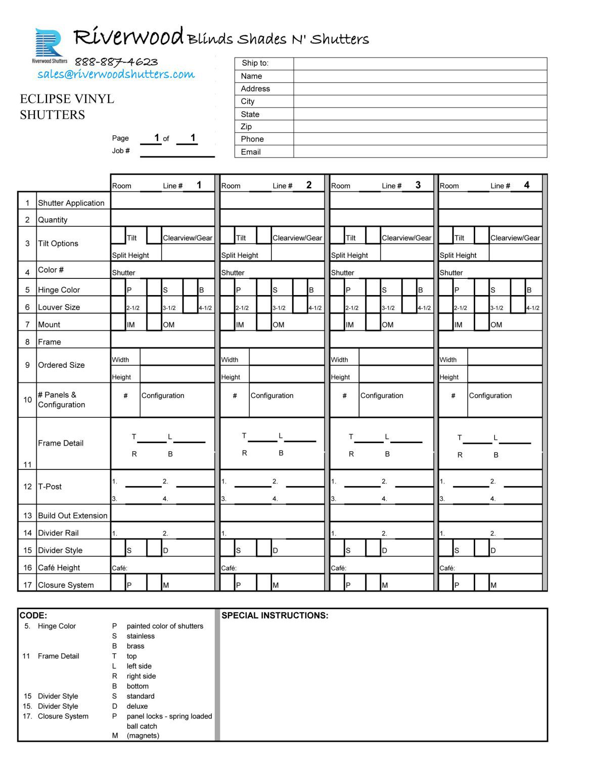 Order Form - riverwoodshutters.com